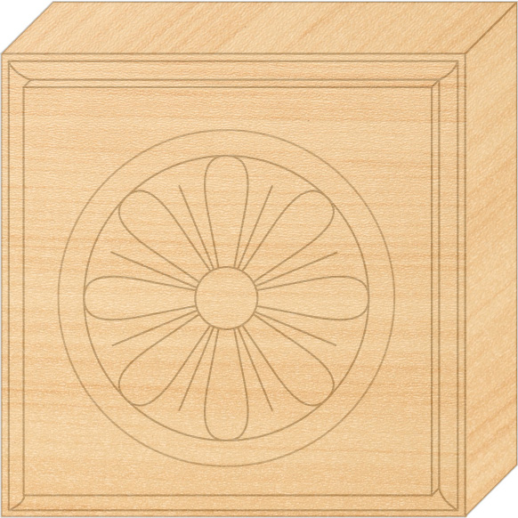 Beveled Rosette Block - MW Floors
